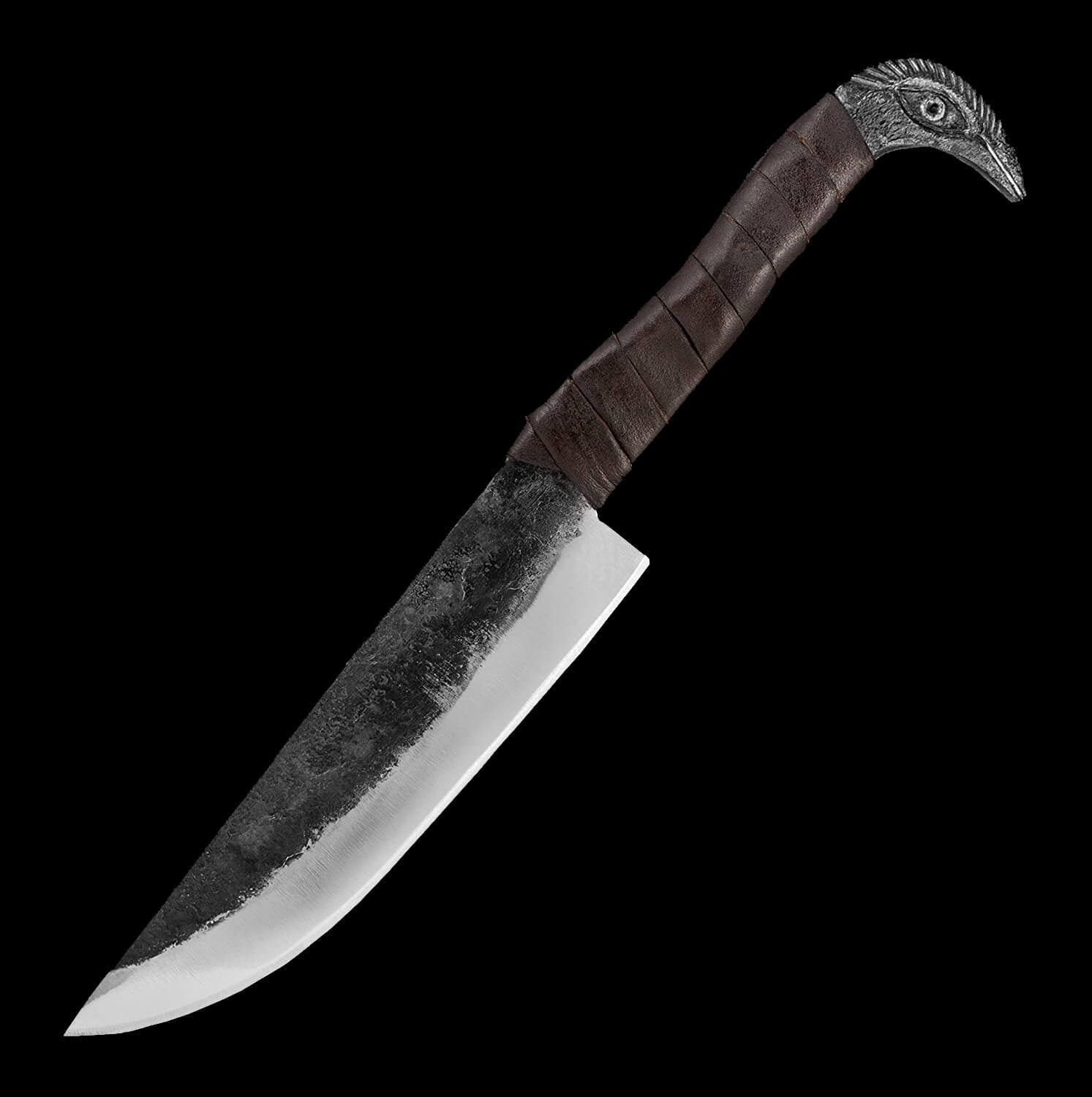 Hand-forged Viking Raven Knife – The Norse Way